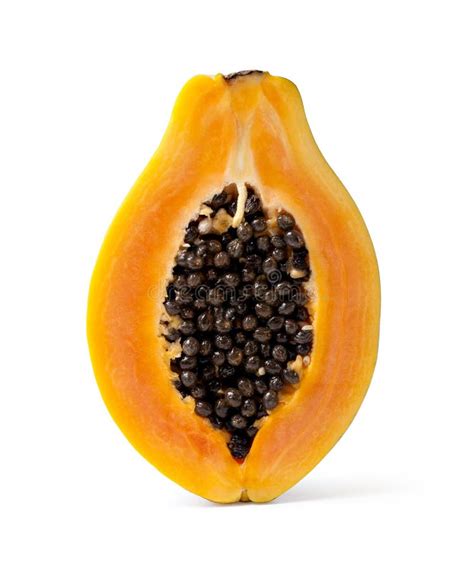 Two Female Fingers In Papaya Fruit With A Dripping Honey Sex Concept Stock Photo Image Of