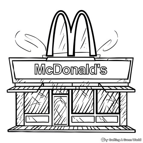 Mcdonalds Logo Coloring Pages Mcdonalds Logo Coloring Pages