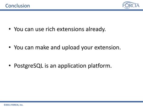 Extensions On Postgresql Ppt