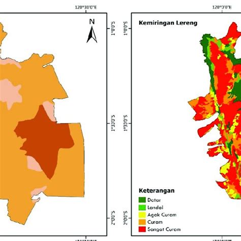 Gambar 3c Parameter Jenis Tanah 3d Parameter Kemiringan Lereng