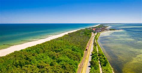 The Coastline Of The Baltic Sea With Beautiful Beaches On The Hel Peninsula Polandthe