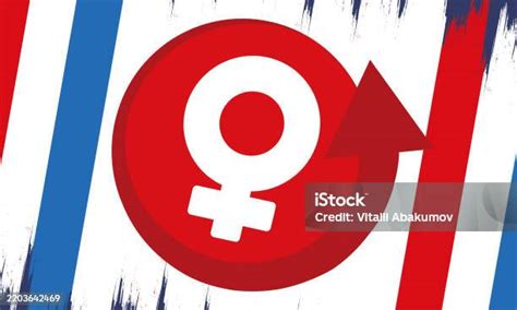 여성 기호입니다 여성의 날 여성 역사의 달 평등과 여성의 권리 세상의 걸 파워 포스터 엽서 배너 벡터 일러스트 레이 션 3월에 대한 스톡 벡터 아트 및 기타 이미지 Istock