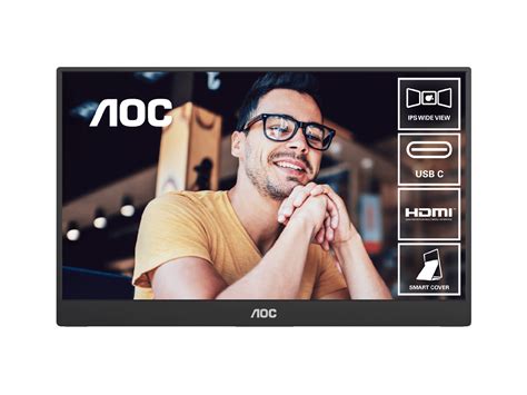 Aoc 16t10 15 6 Portable Monitor Ips 5ms Full Hd 1920 X 1080 Usb