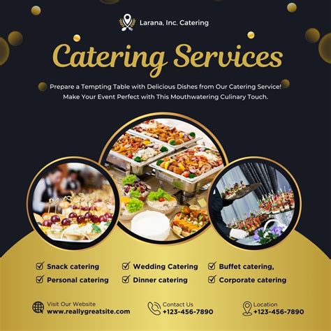 Free And Customizable Catering Templates