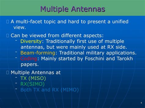 Ppt Wireless Communication Multiple Input Multiple Output Systems Powerpoint Presentation