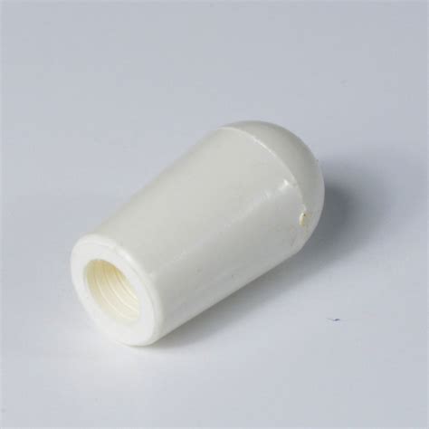 White Plastic Threaded Tip For Toggle Switch Metric Tonetech Luthier Supplies