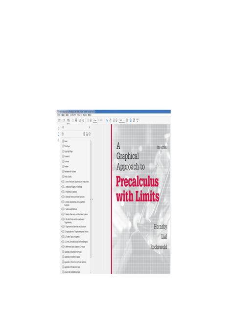 Original Pdf Graphical Approach To Precalculus With Limits 6th Edition Pdf Download Pdf