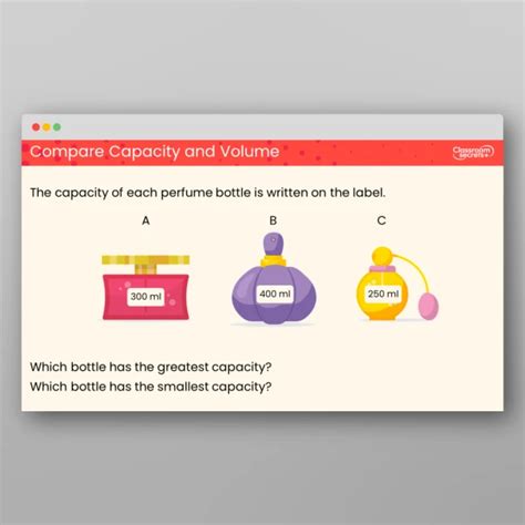 Year 3 Compare Capacities Modelling Ppt Resource Classroom Secrets