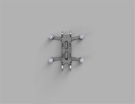 🖼️ Racing Fpv Drone Frame・ Stl File For 3d Printing And Cnc Machining