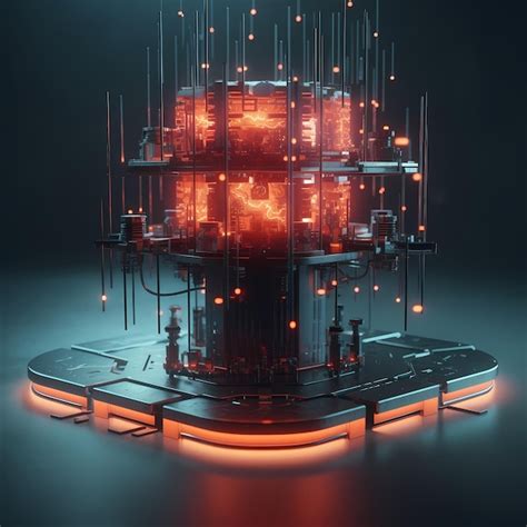 Premium AI Image D Render Of AI CPU