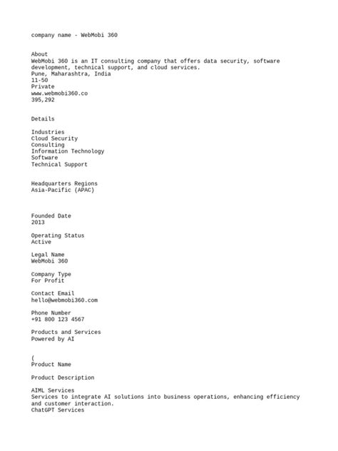 Webmobi 360 Pdf Business Analysis Data Analysis