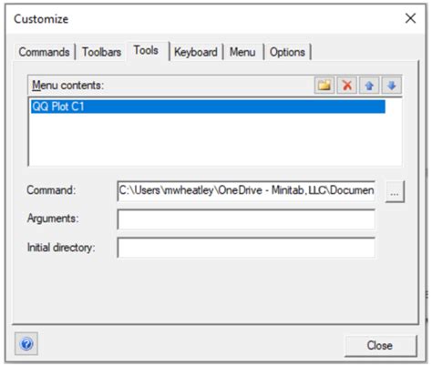 รัน Python Script อย่างรวดเร็วด้วยปุ่มใน Minitab