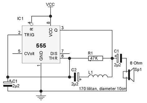 Metal Detector Dengan Ic Ne555 Include Pcb Metal Detector