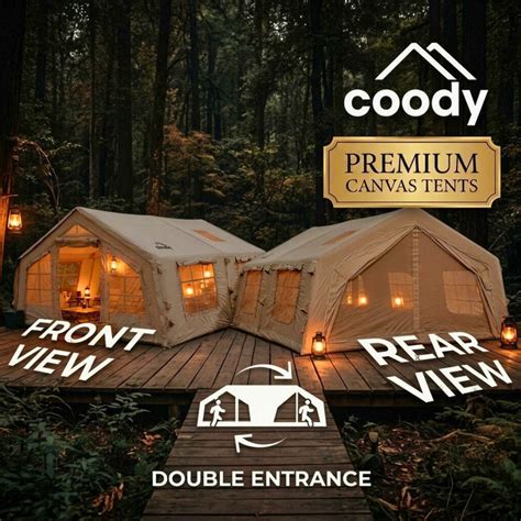 Coody Familia Airtent 172 Beige Inflatable Tent 2 10 Person