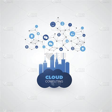 云计算、智慧城市、物联网设计概念