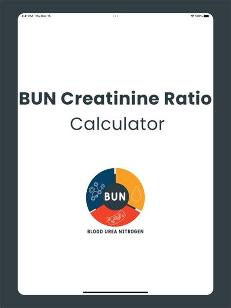 Télécharger Bun Creatinine Ratio Calculate Pour Iphone Ipad Sur Lapp