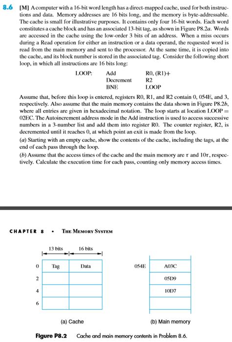 Solved A Computer With A 16 Bit Word Length Has A