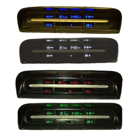 Intellitronix F 100 Led Digital Gauge Cluster Panel 1967 1972