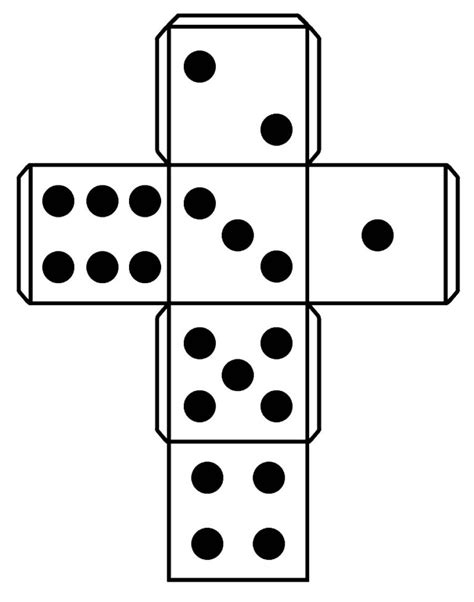 Moldes De Dados Para Imprimir Bora Colorir