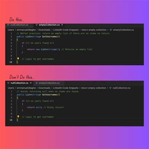 Emmanuel Idiaghe On Linkedin Csharp Cleancode Softwareengineering Nullsafety