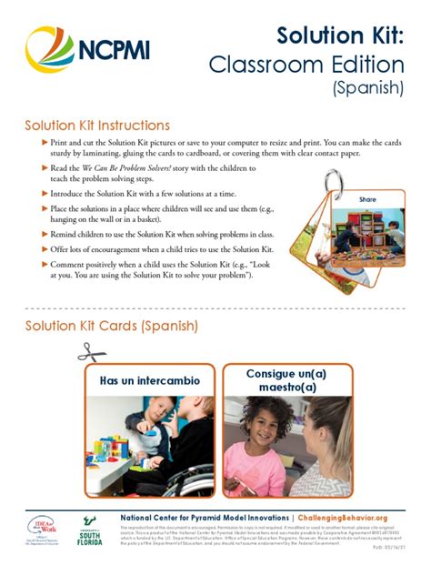 Solution Kit Classroom Edition Soportes Visuales Para El Aula Pdf