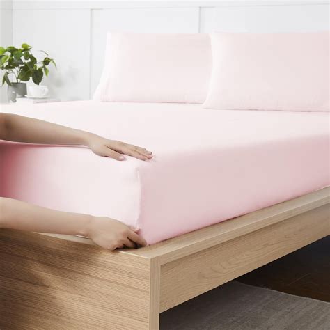 Fagrsa King Size Fitted Sheet Only With Full Elastic And Built In Corner