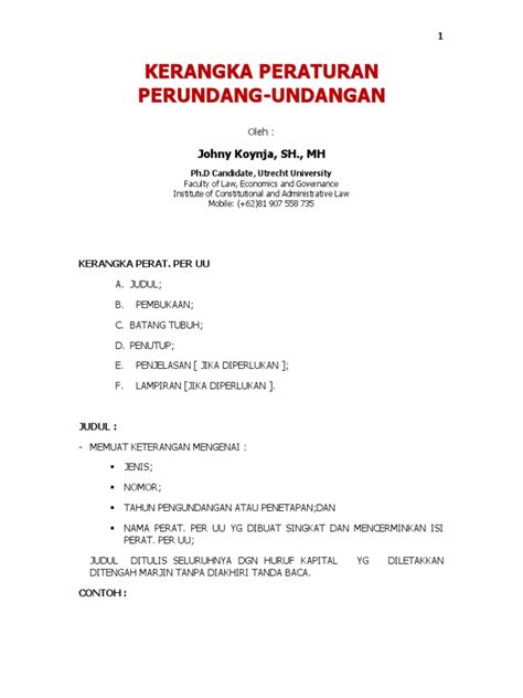 Contoh Peraturan Perundang Undangan 56 Koleksi Gambar