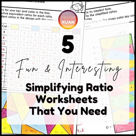 5 Fun And Interesting Simplifying Ratio Worksheets That You Need ~ Master 5 Fun And Interesting Simplifying Ratio Worksheets That You Need ~ Master