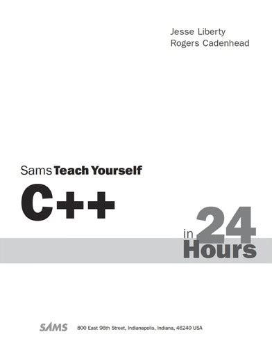 Sams Teach Yourself C In Hours By Jesse Liberty Open Library