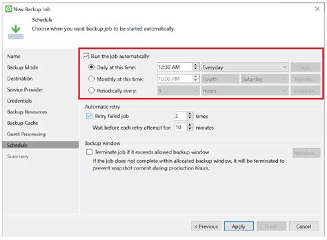 Veeam Backup Job Configuration Within Windows Server IPSERVERONE