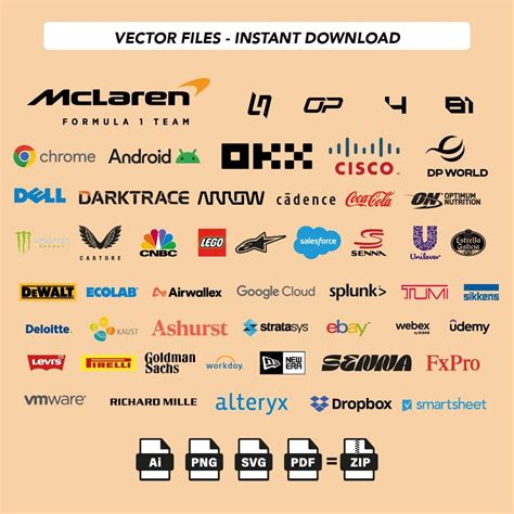 2024 Mclaren F1 Sponsors Pdf Ai Png Svg Instant Download Vector