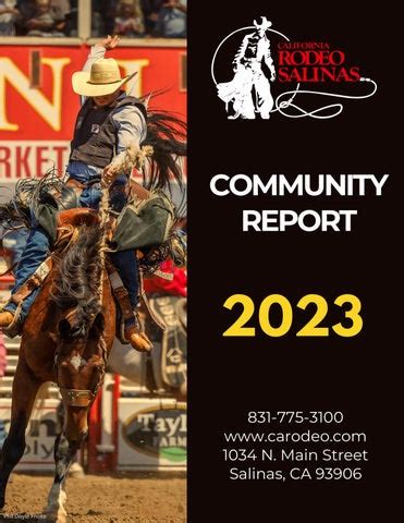 California Rodeo Salinas 2023 Community Report By Mlinquist Issuu