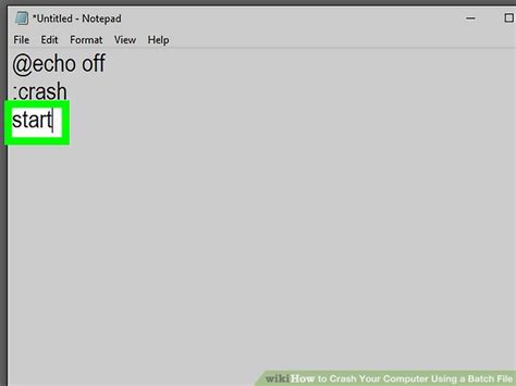 How To Crash Your Computer Using A Batch File 14 Steps
