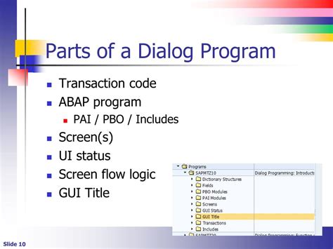 Ppt Creating Dialog Abap Dynpro Programs Powerpoint Presentation Free Download Id2866048