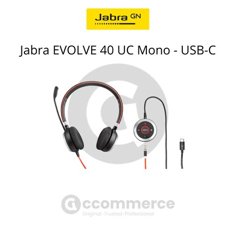 Jabra EVOLVE 40 UC Mono USB C Accommerce