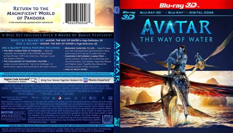 Avatar The Way Of Water 3d Blu Ray Cover And Labels Dvdcovercom