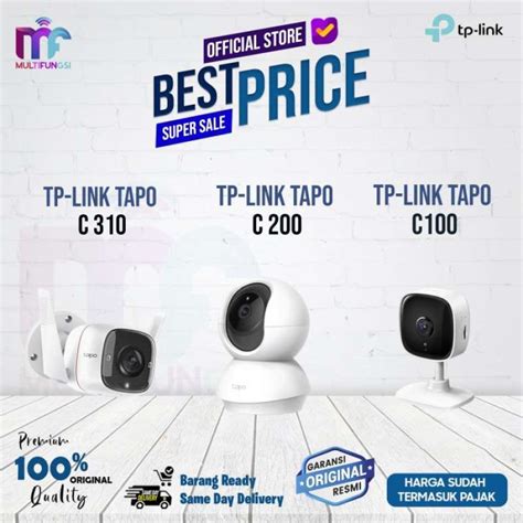 Jual Tp-link Tapo C200/c100/c310 Pan/tilt Home Security Wifi Camera Ip ...