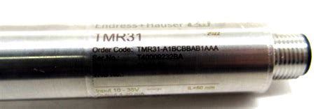 NEW ENDRESS HAUSER TMR A BCBBAB AAA TEMPERATURE TRANSMITTER TMR SB Industrial Supply Inc