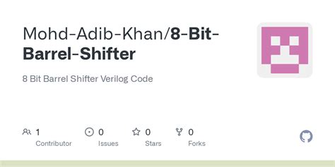 Github Mohd Adib Khan8 Bit Barrel Shifter 8 Bit Barrel Shifter Verilog Code