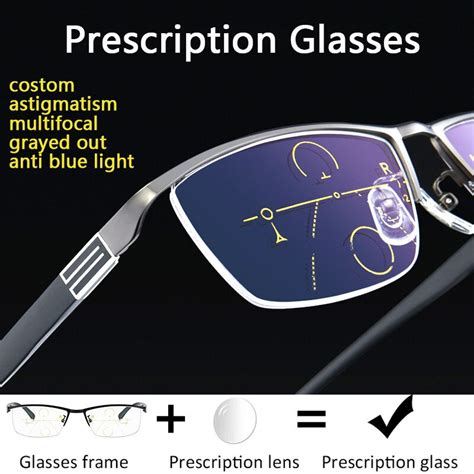 Popular Men Prescription Glasses Quality Multifoca Vicedeal