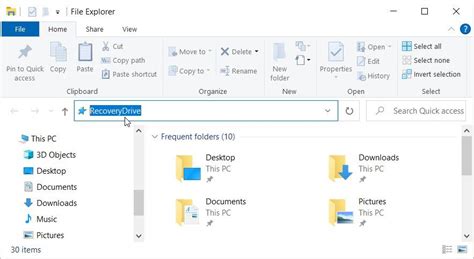 Ways To Open The Windows Recovery Drive Tool