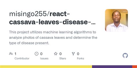 github misingo255 react cassava leaves disease classification app