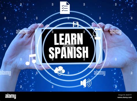 Text Sign Showing Learn Spanish Business Approach Translation Language