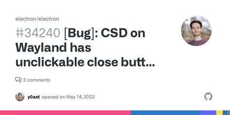 Bug Csd On Wayland Has Unclickable Close Button In Signal · Issue
