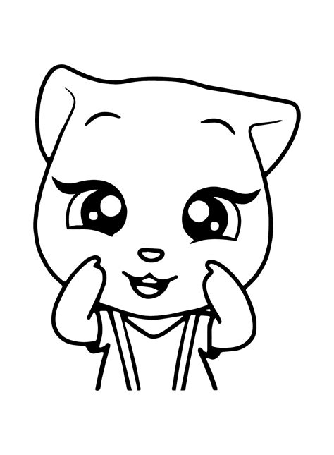 20 Talking Angela Coloring Pages Free Printable Pdf And Online Coloring