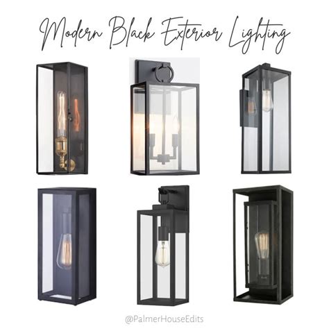 Modern Black Outdoor House Lights At Maya Patsy Blog