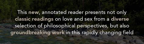 The Philosophy Of Love And Sex Hay Carol Martin Clancy