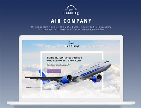 Air Company Uiux Landing Air Company Restaurant Website Design
