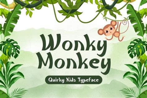 Wonky Monkey Font By Hipfonts · Creative Fabrica