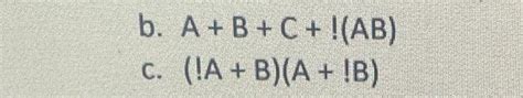 Solved B A B C AB C A B A B Chegg Com